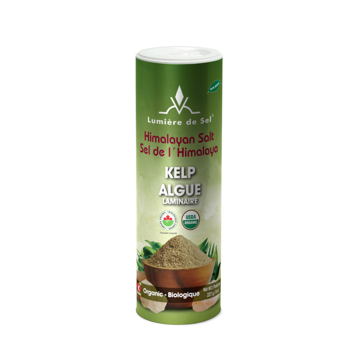 Organic Kelp Salt Shakers - Natural Iodine - (227g) – Ecoideas